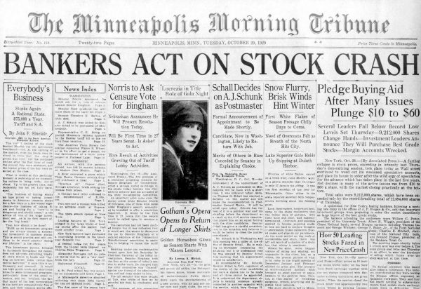 The Great Depression newspaper headlines: Turmoil & uncertainty after ...