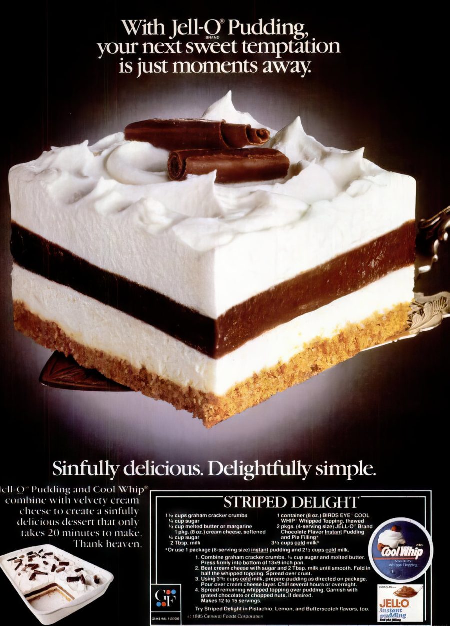 Striped Delight dessert recipe: An easy & delicious classic from 1985 ...