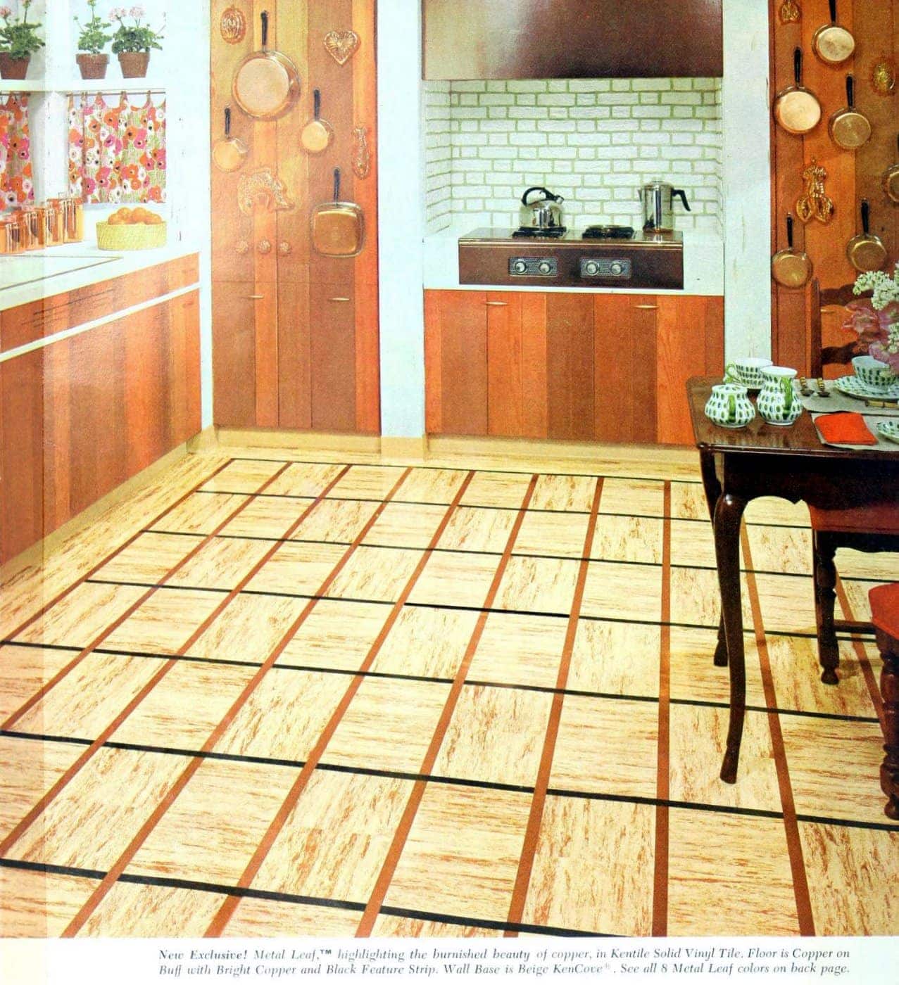 17 striped & checkerboard-patterned floors from 1950s homes - Click ...