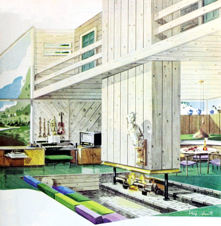 The mid-century conversation pit: Check out dozens of trendy 60s & 70s ...