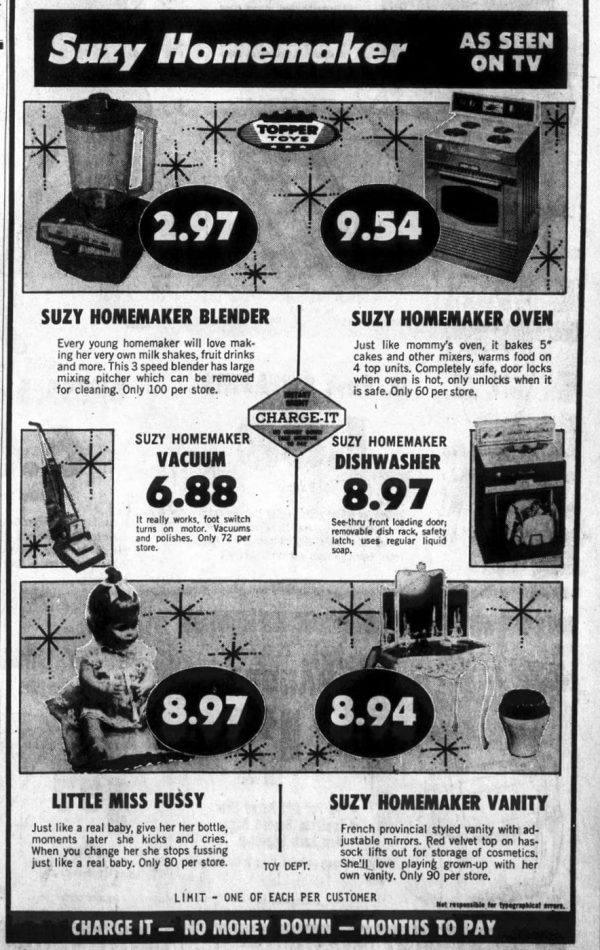 Who was Suzy Homemaker? See the vintage toy sets that started it all ...