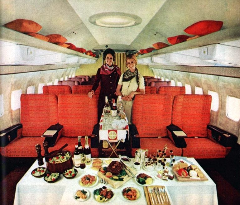 See what first class flights were like from the 1950s to the 1980s ...