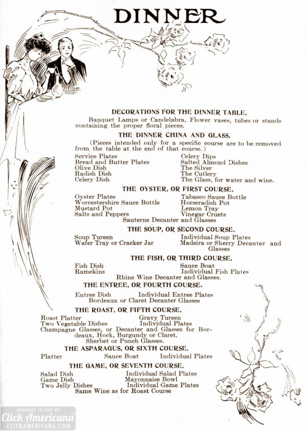 How to throw a formal dinner party, Edwardian-style (1905) - Click ...