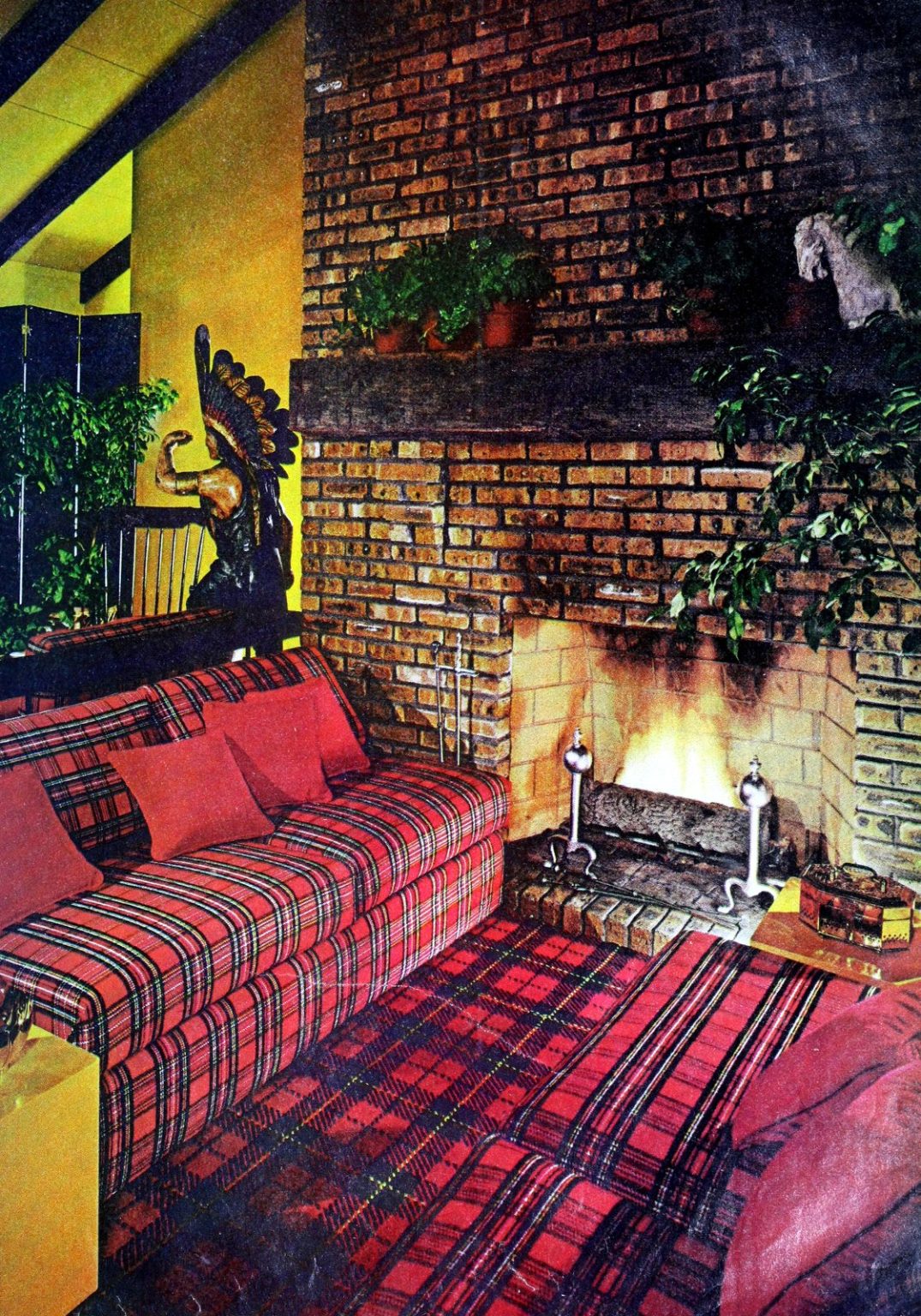 Vintage brick fireplaces: Warm & wonderful home decor from the 1950s ...
