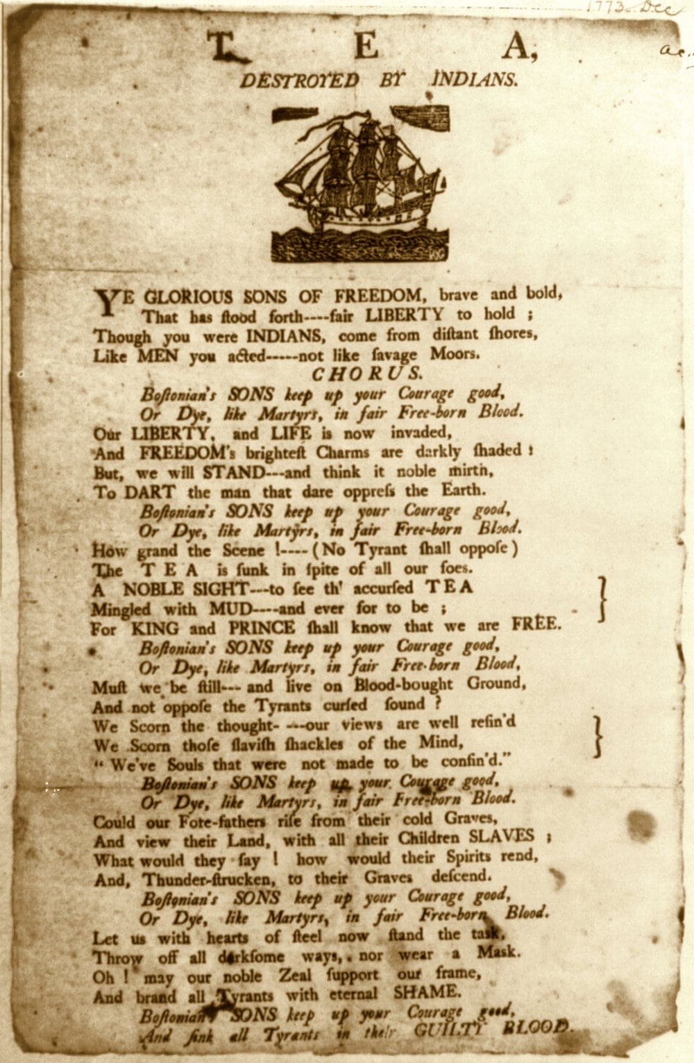 The true story of the Boston Tea Party (1773) - Click Americana