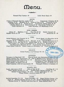 What a vintage Thanksgiving menu looked like before canned cranberry ...