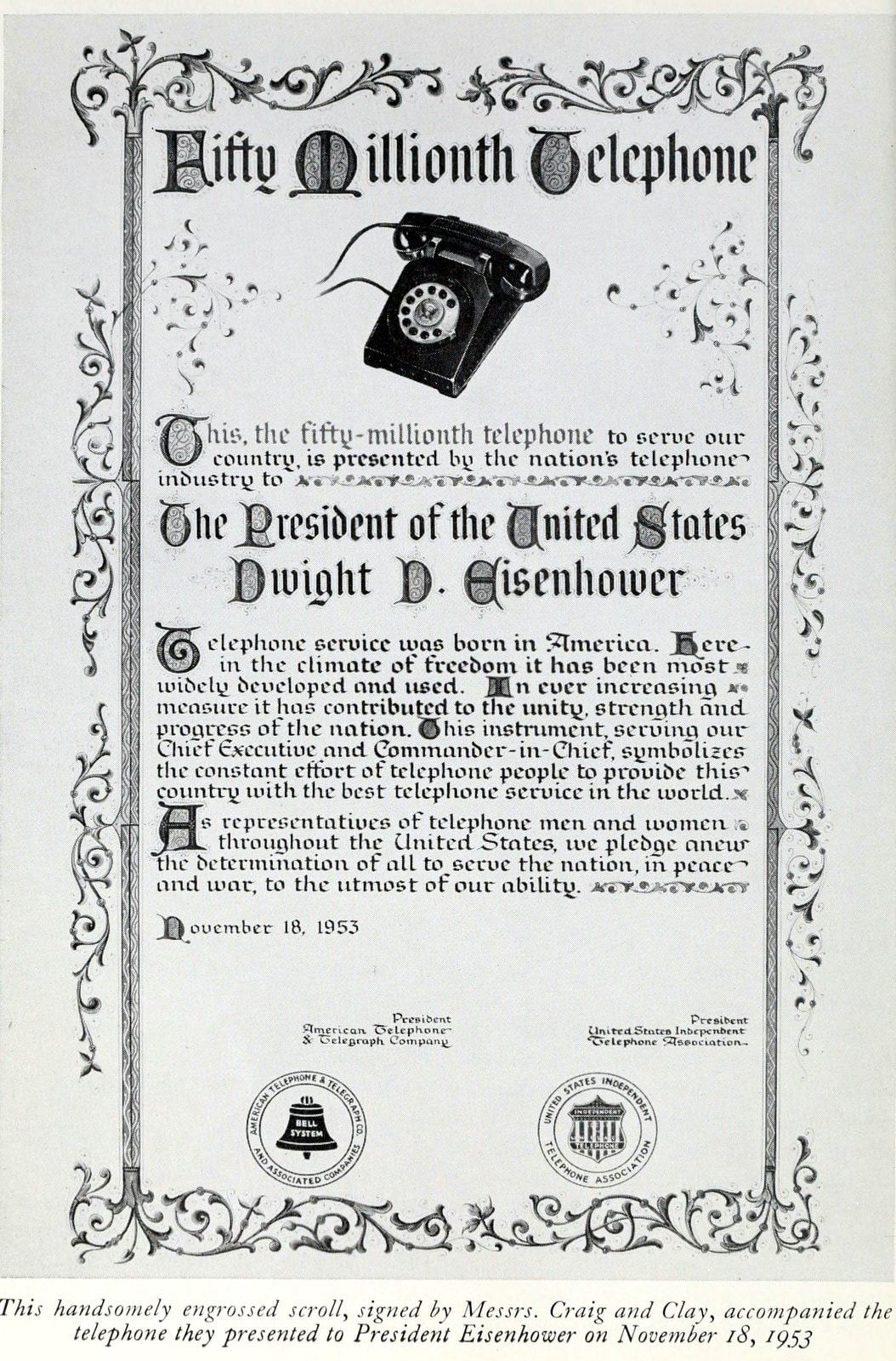 President Eisenhower didn't know how to use a rotary-dial telephone ...