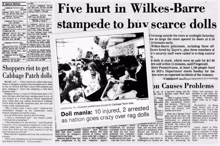 Cabbage Patch Kids: In 1983, the incredibly popular dolls were a riot ...