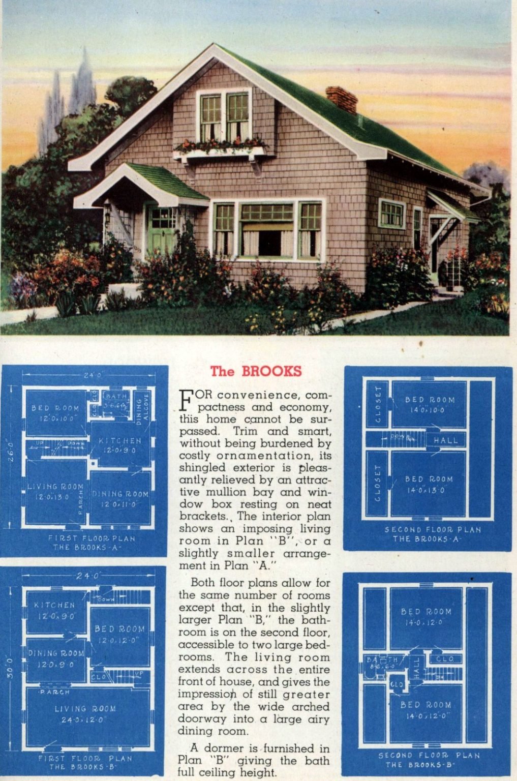 These popular 1930s home styles & floor plans had classic and enduring ...