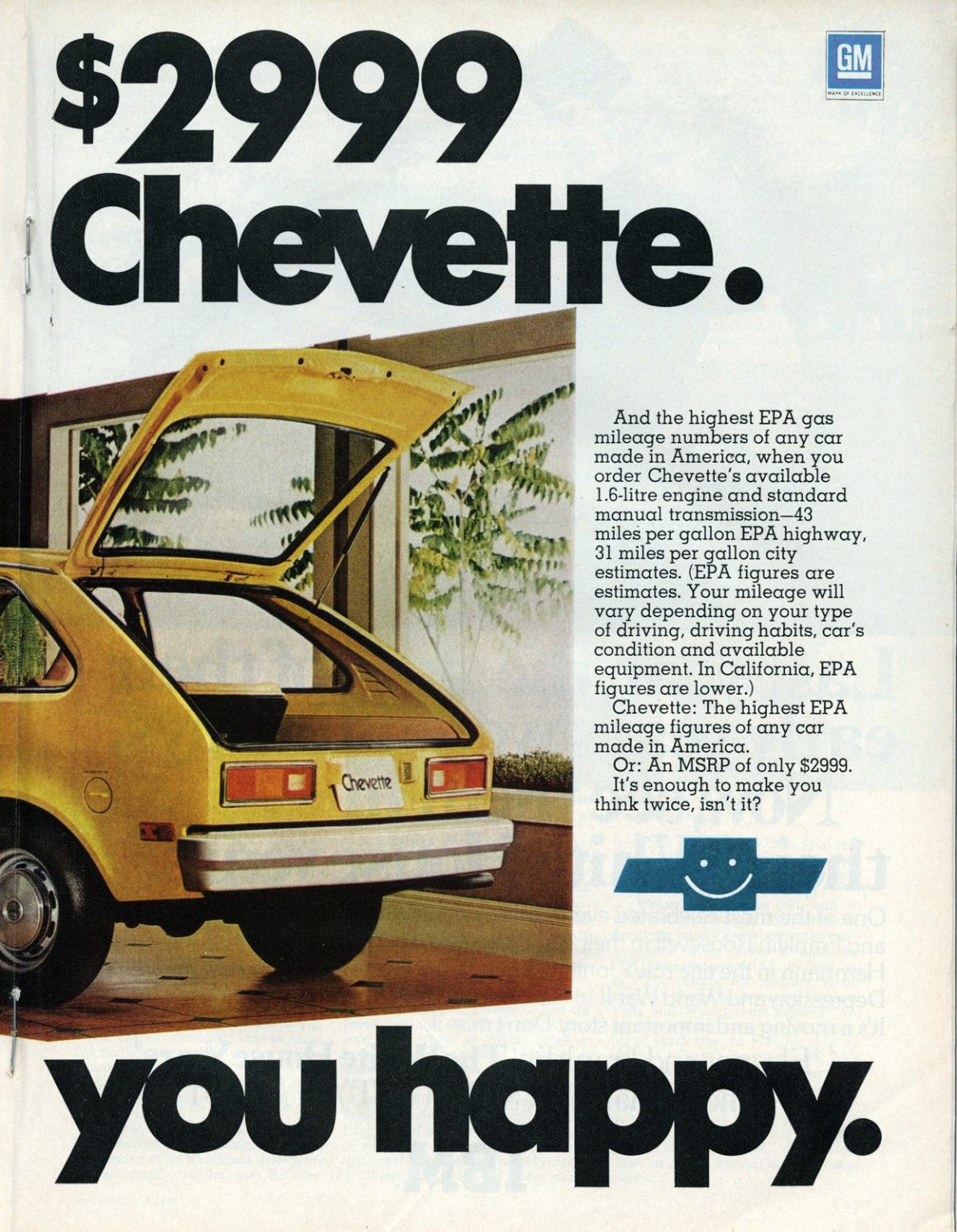 Why the classic Chevy Chevette entry-level subcompact car was a big ...