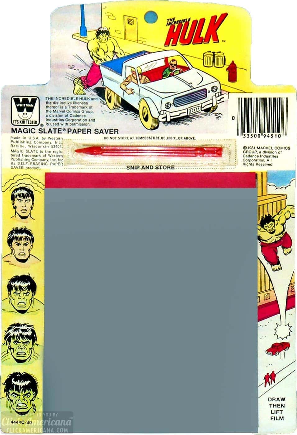 See the vintage Magic Slate drawing toys with characters like Donald ...