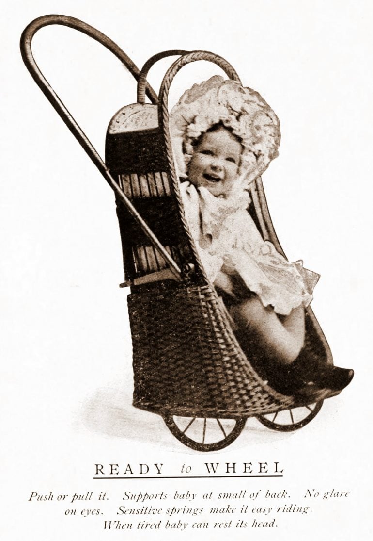 See how different antique baby carriages & old-fashioned strollers used ...