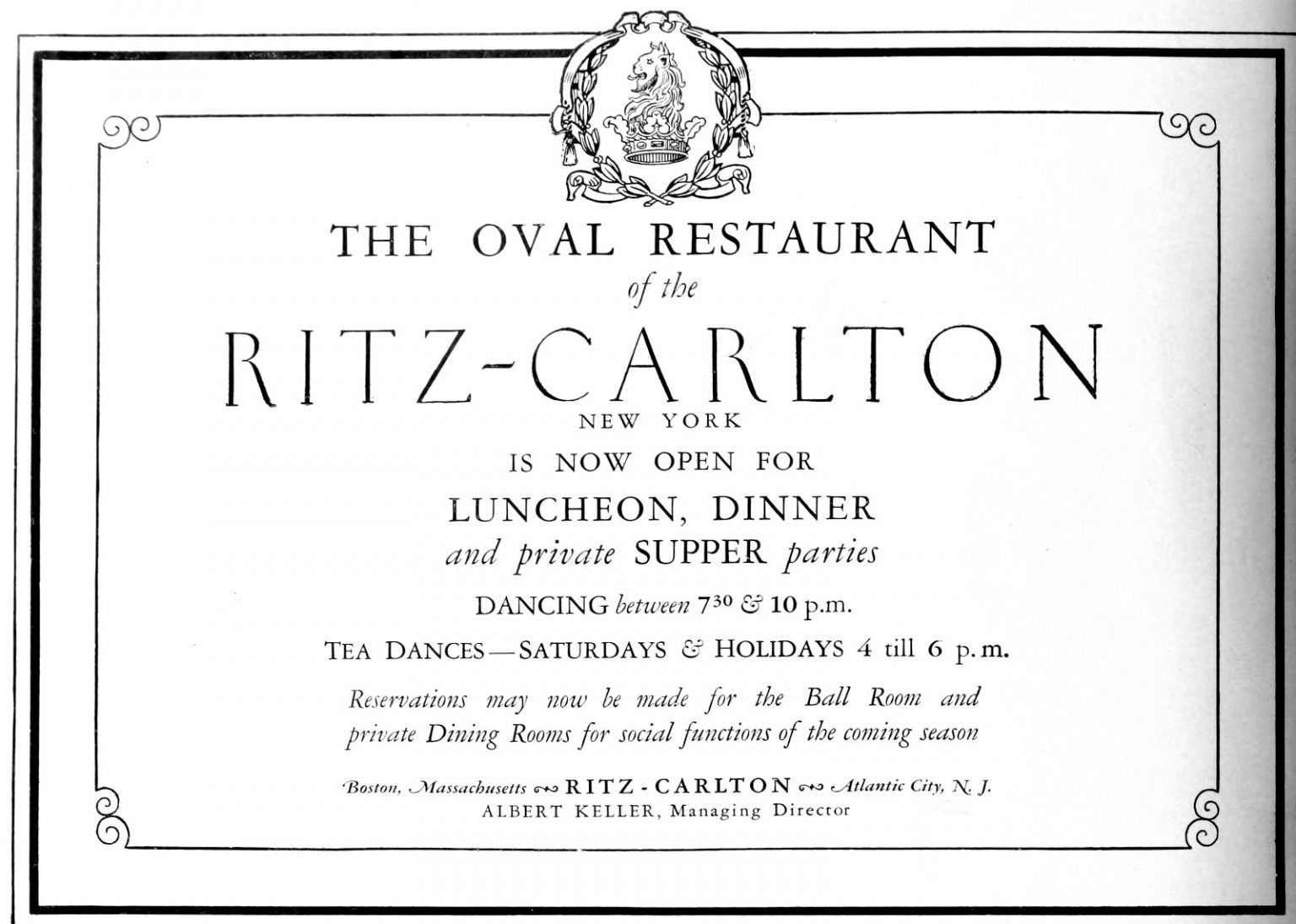 Why the old Ritz-Carlton Hotel in New York was the very definition of ...
