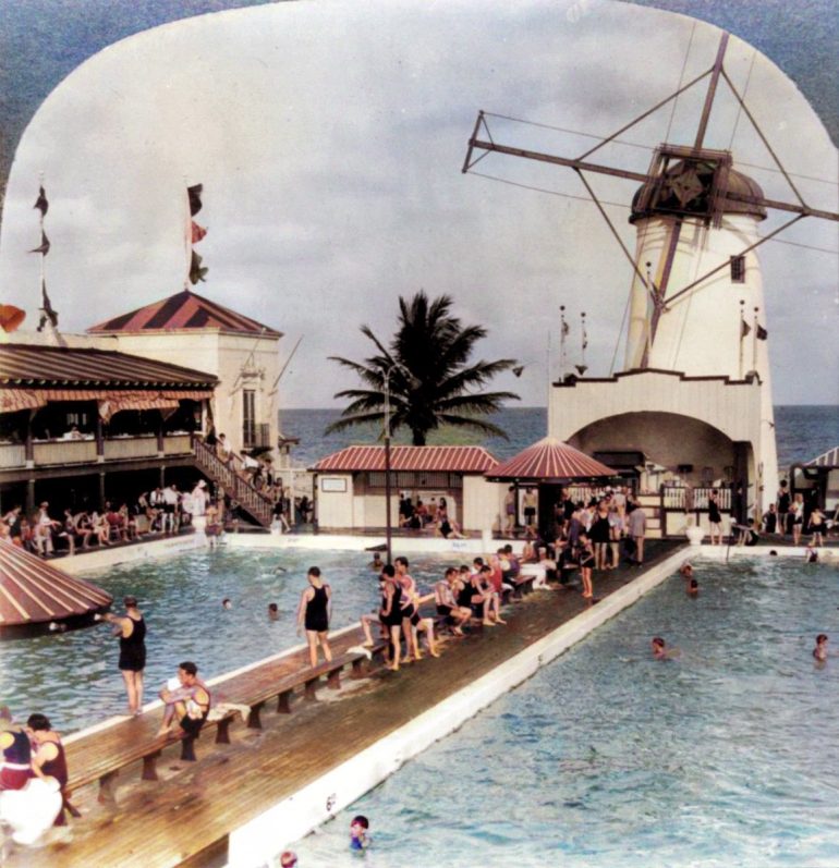 Huge old outdoor public swimming pools like these made summertime cool ...