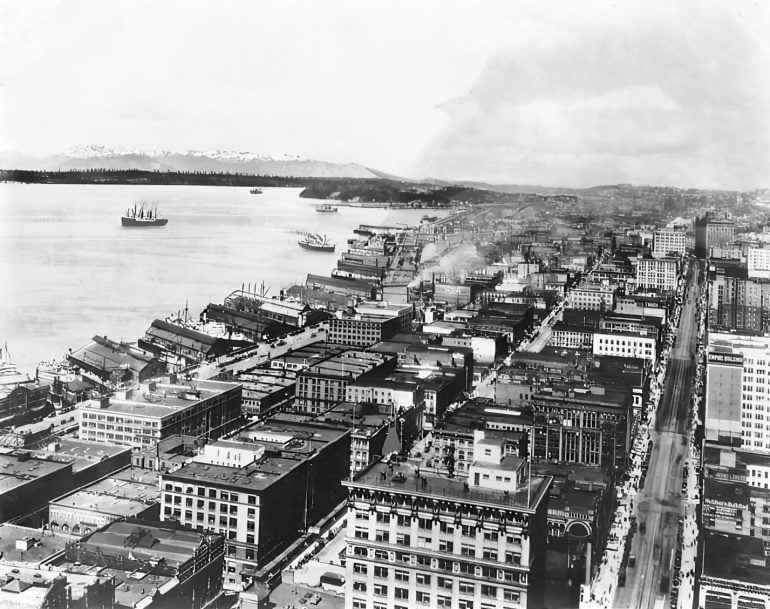 How the downtown Seattle skyline has changed over the past 150 years ...