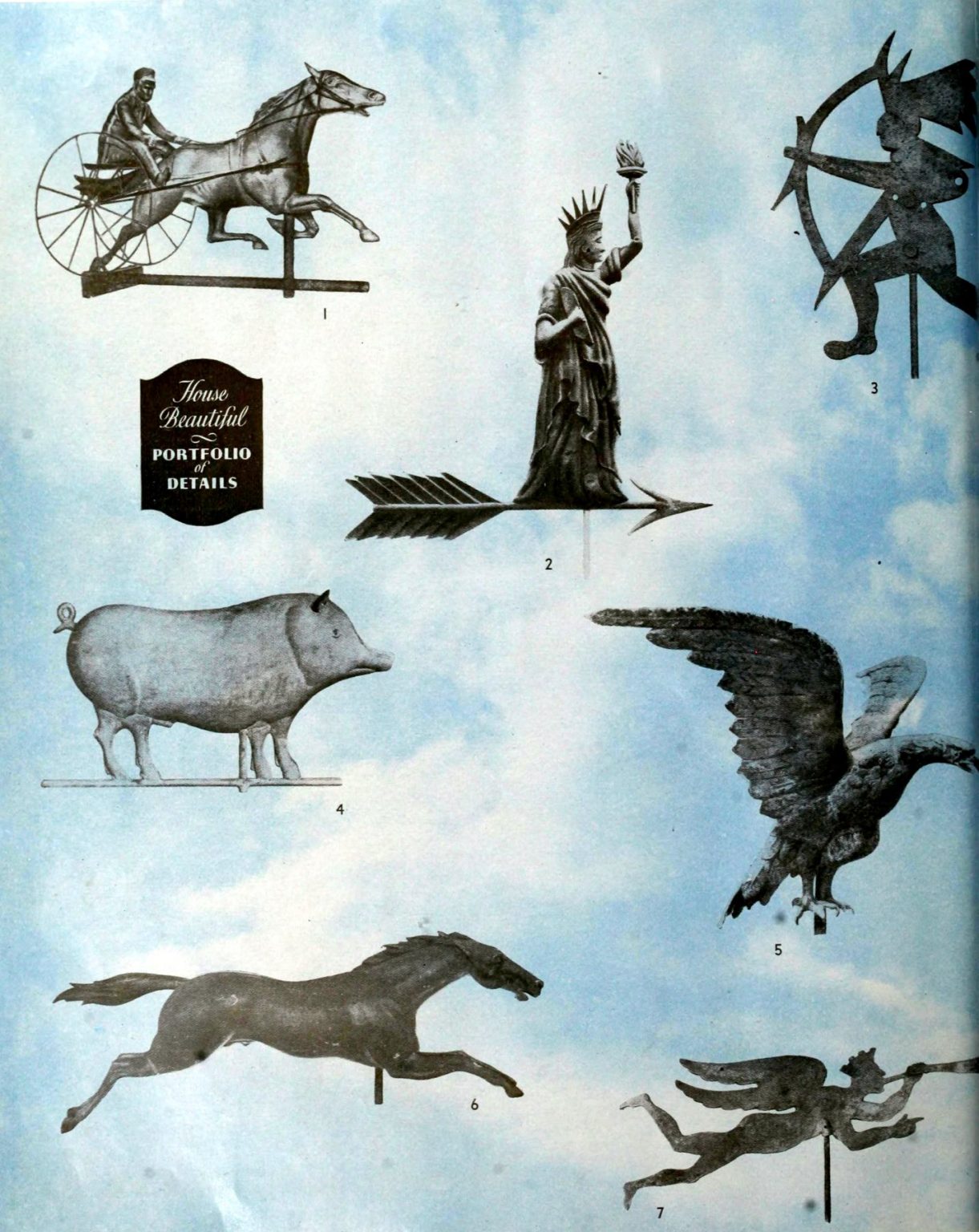 Vintage weathervanes: 60+ examples of early American decorative ...