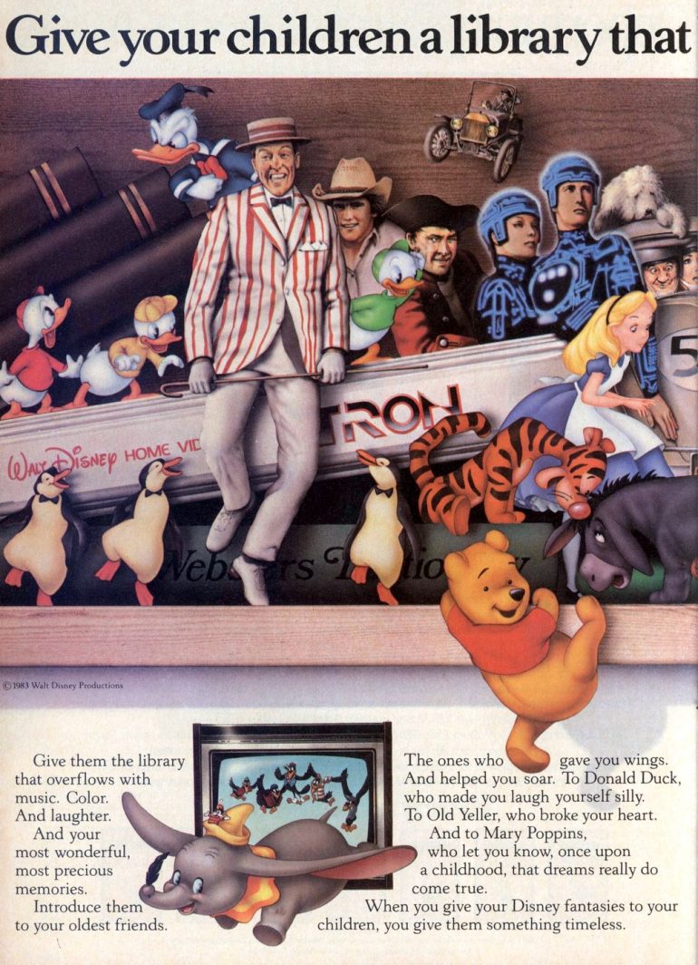 Classic Walt Disney Home Video VHS movies & short collections from the ...