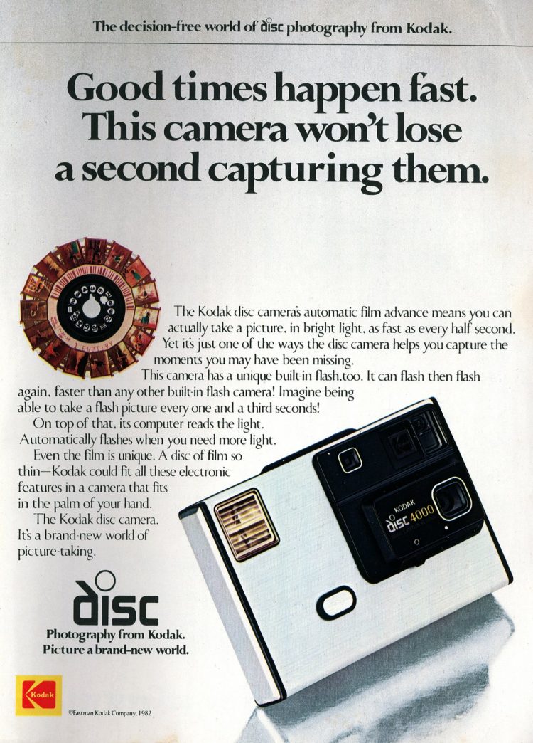The Kodak Disc camera debuted in 1982, but couldn't live up to its ...