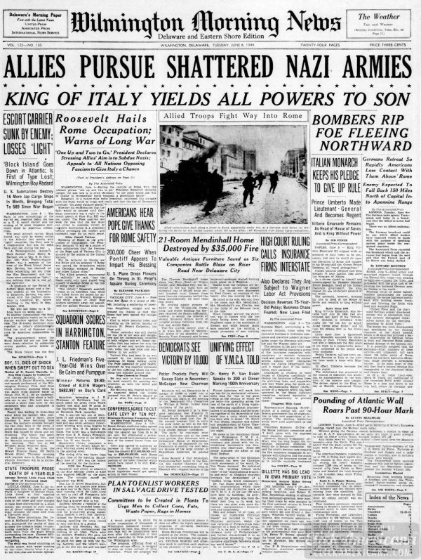 D-Day invasion of France: See WW2 newspaper headlines (1944) - Click ...