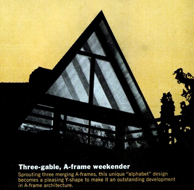 Vintage A-frame house plans for second homes & vacation cabins: 12 cool ...