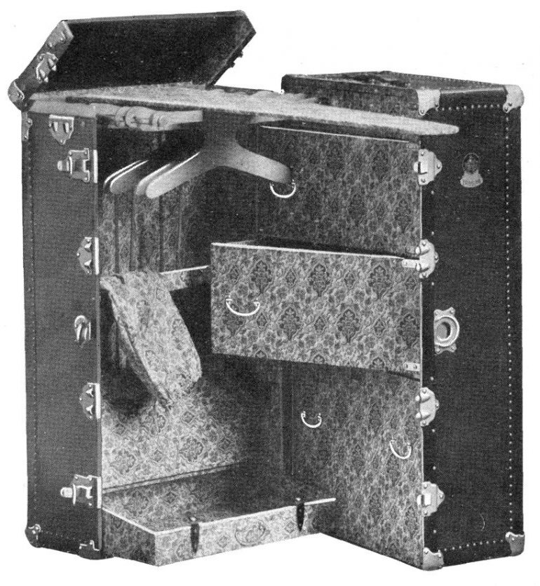 These antique travel trunks let people travel in perfectly-organized ...