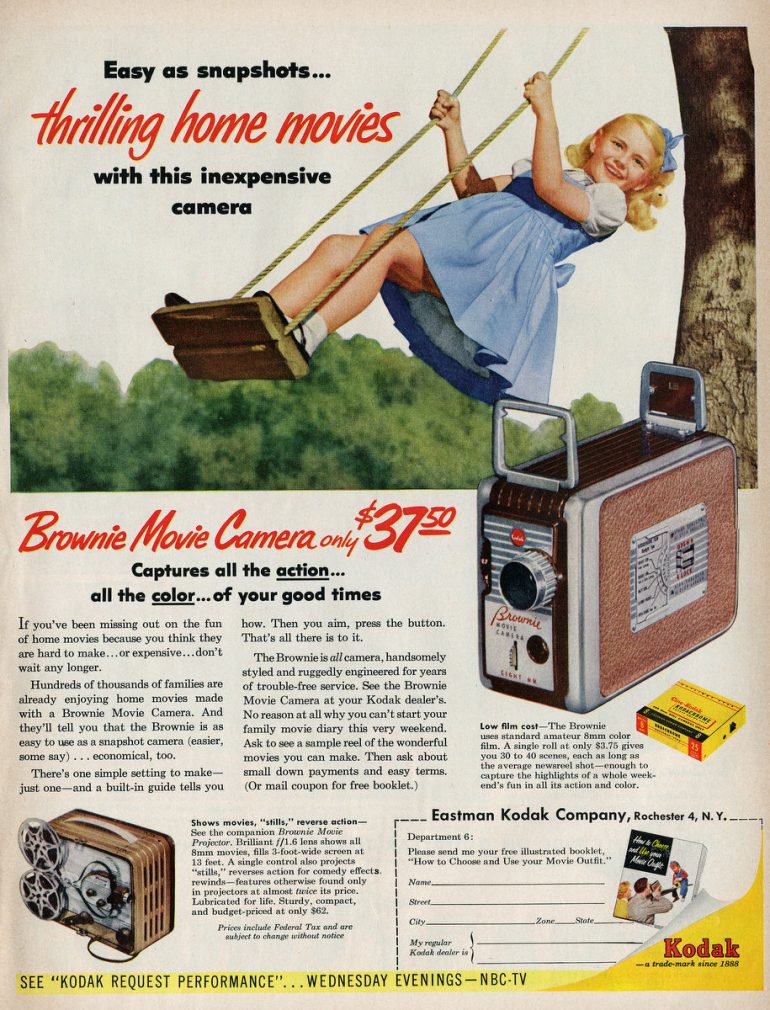 Vintage Kodak movie cameras for film: Brownies, Instamatics, Super 8 ...