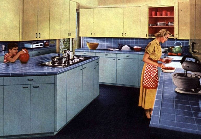 31 vintage 1950s kitchen tile design ideas - Click Americana