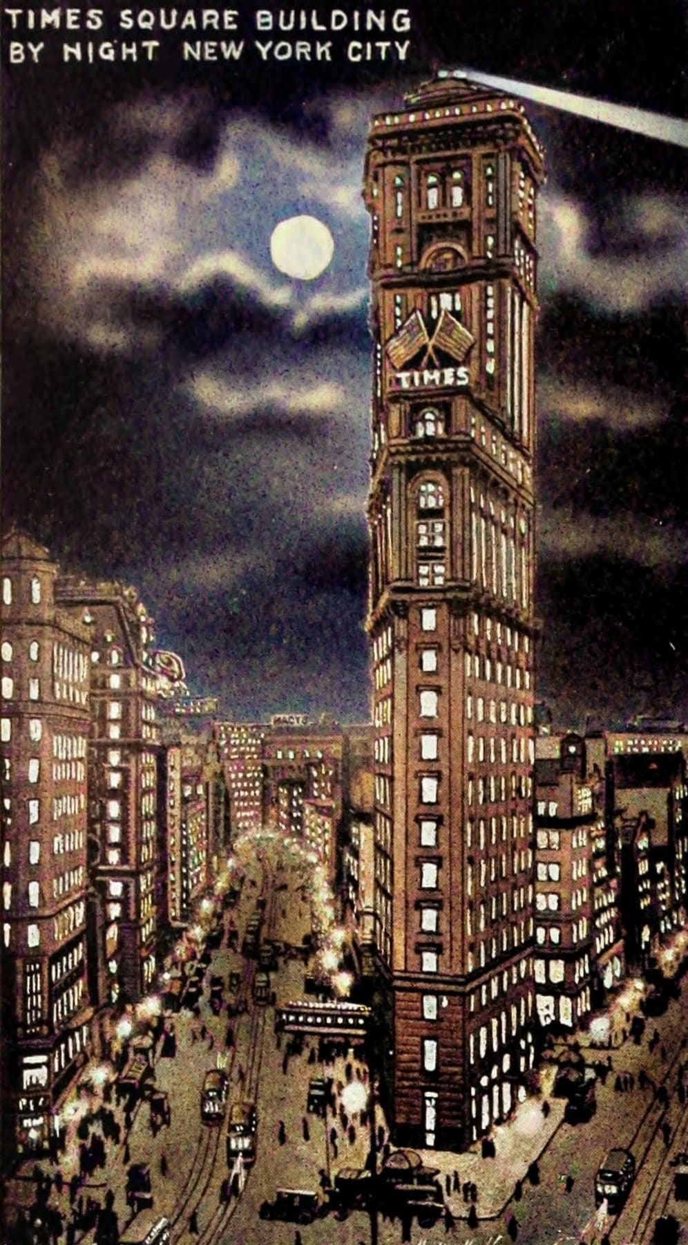 See views of old New York at night, from the early 20th century - Click ...
