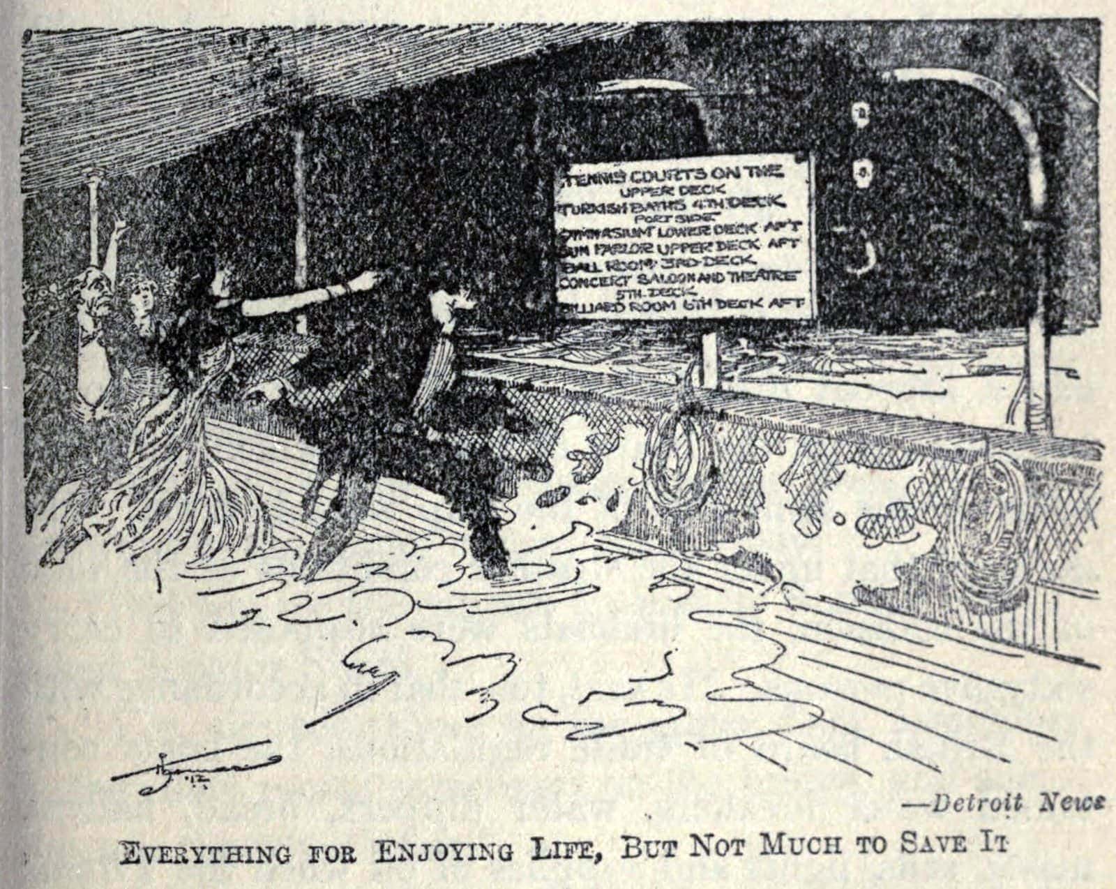 The Titanic tragedy, as seen in editorial cartoons published right ...