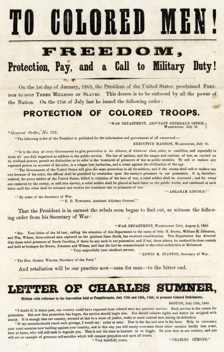 10 Civil War recruitment posters & broadsides (1861-1864) - Click Americana