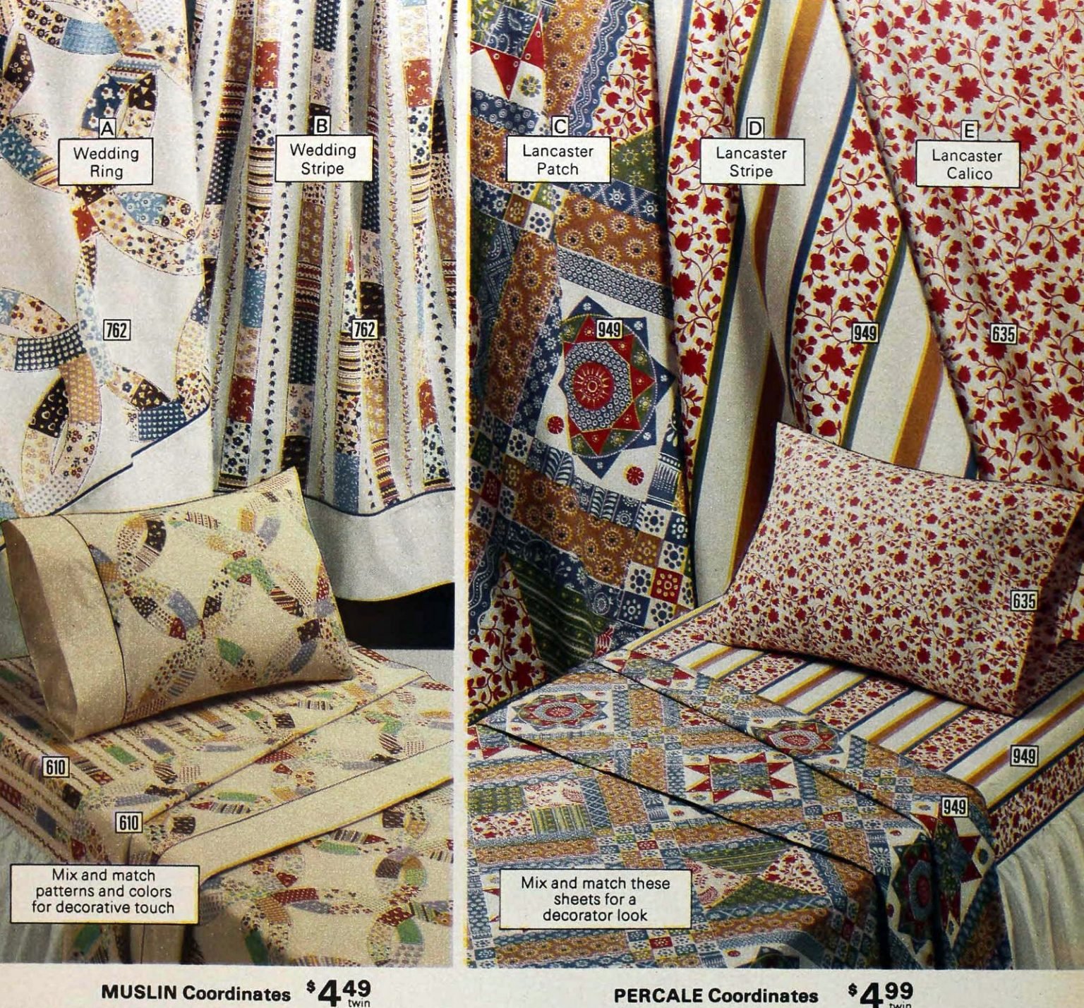 Retro 1970s sheet sets with bright & bold colors and bonus flower power ...