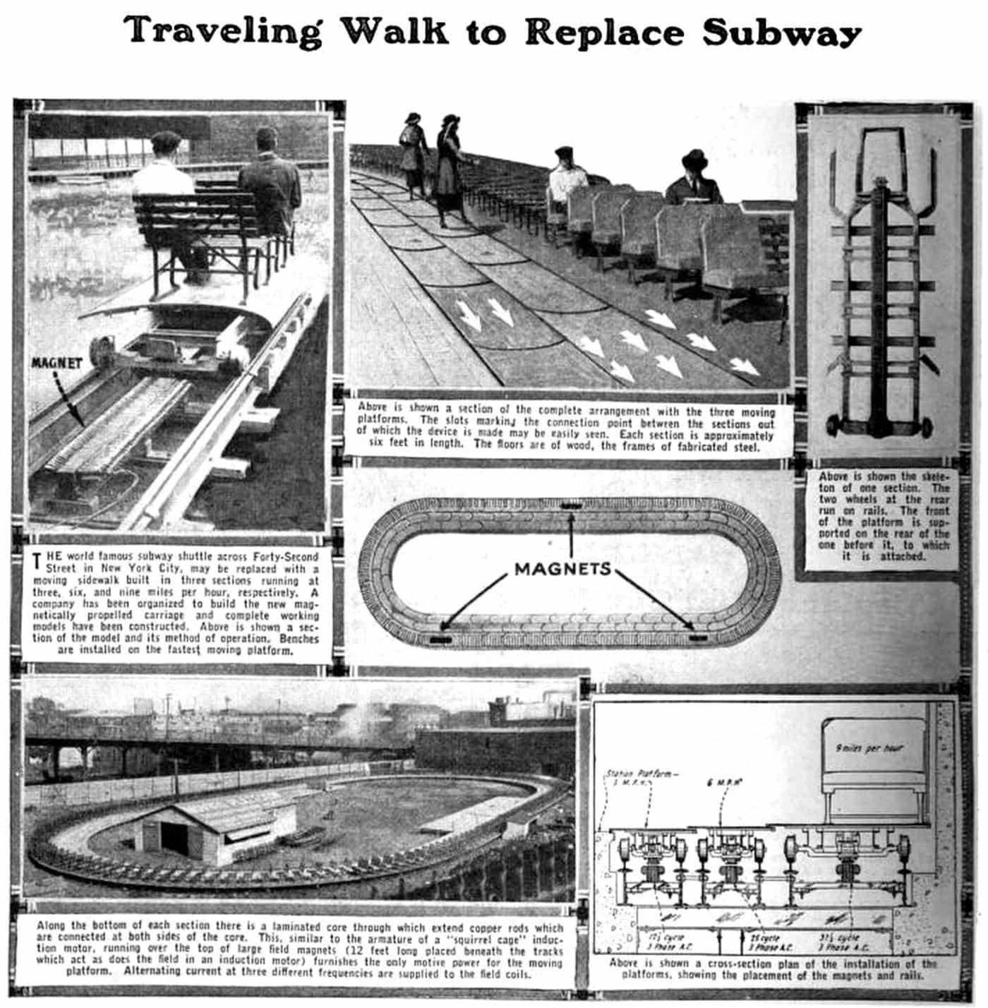 Travel by conveyor belt? See futuristic ideas from the 1900s for moving ...