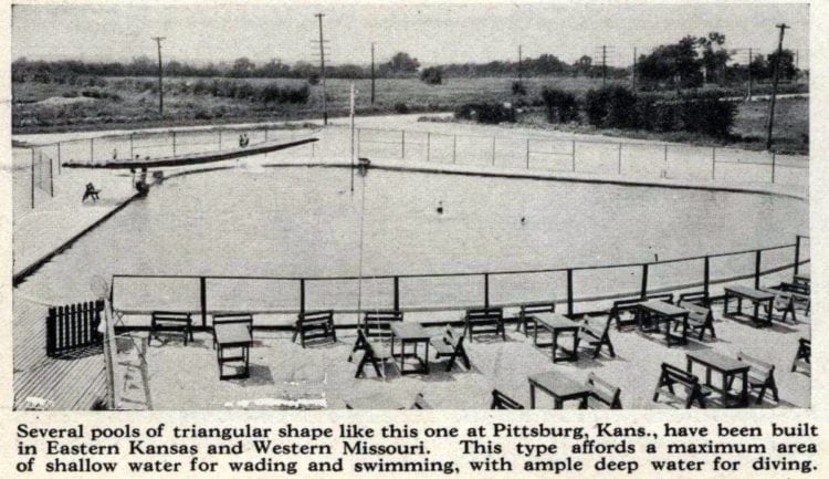 Huge old outdoor public swimming pools like these made summertime cool ...