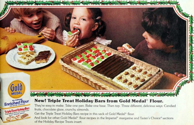 Triple Treat holiday bars recipe: Retro 3-in-1 pan cookies (1973 ...