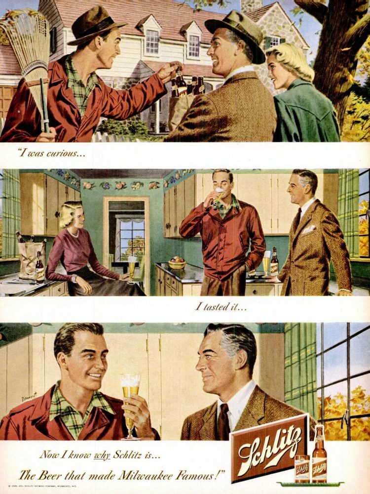 Schlitz beer through the decades: A look back at old ads & big claims ...