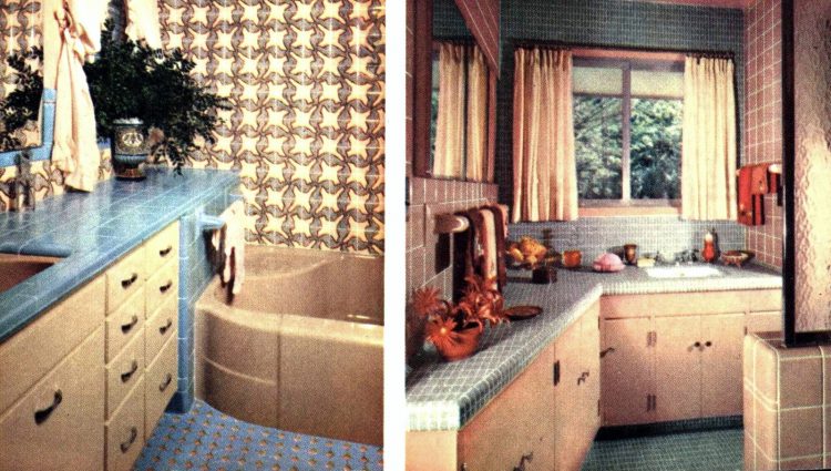 36 vintage 1950s bathroom tile design ideas - Click Americana