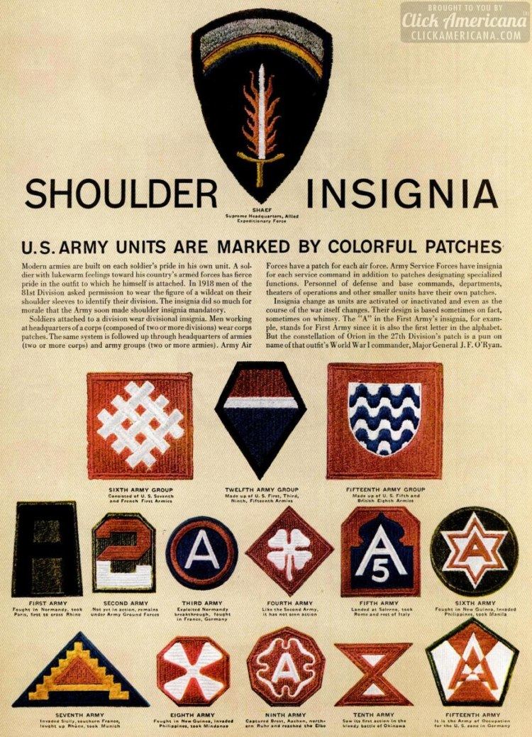 See dozens of vintage US Army & Navy shoulder insignia, plus WWII ...