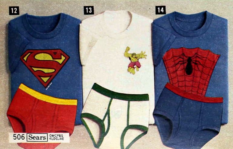 Underoos made boring old kids' underwear fun to wear in the 1970s & 80s ...