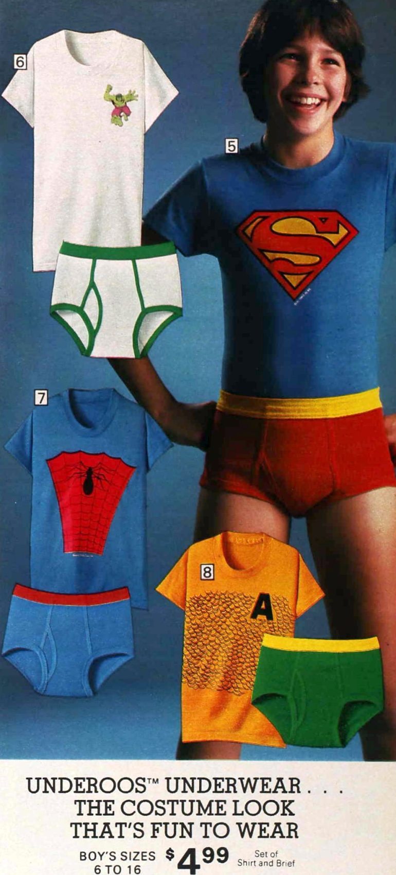 Underoos made boring old kids' underwear fun to wear in the 1970s & 80s ...