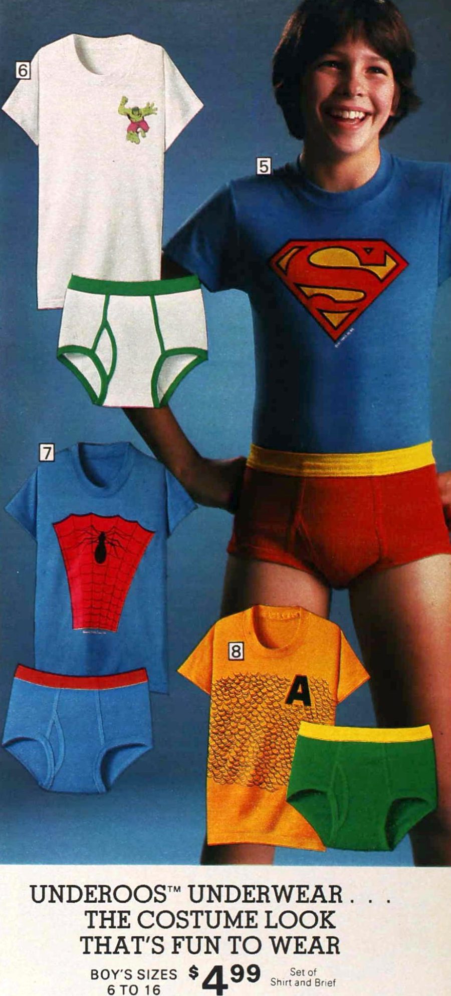 Underoos made boring old kids' underwear fun to wear in the 1970s & 80s ...