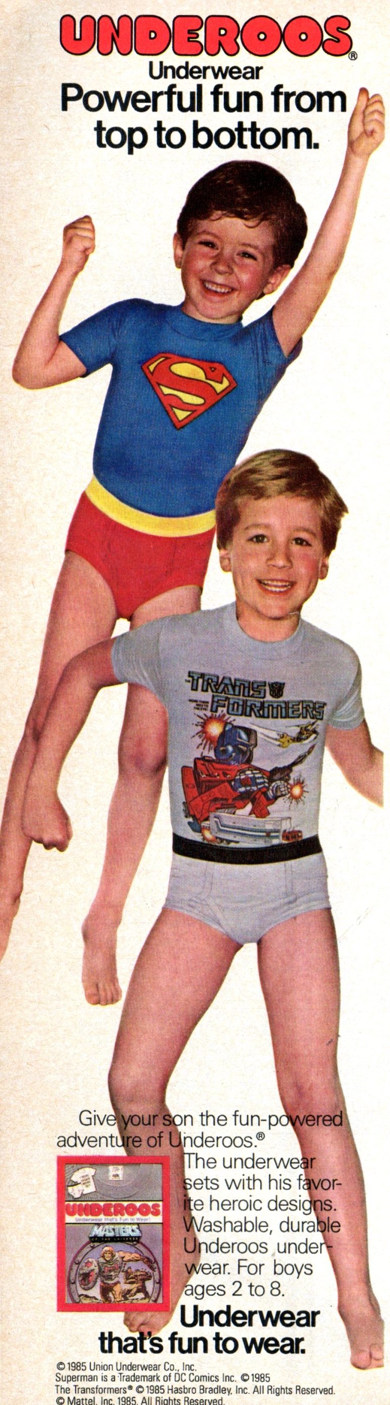 Underoos made boring old kids' underwear fun to wear in the 1970s & 80s ...