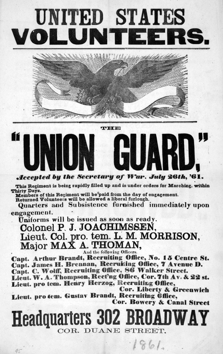 10 Civil War recruitment posters & broadsides (1861-1864) - Click Americana