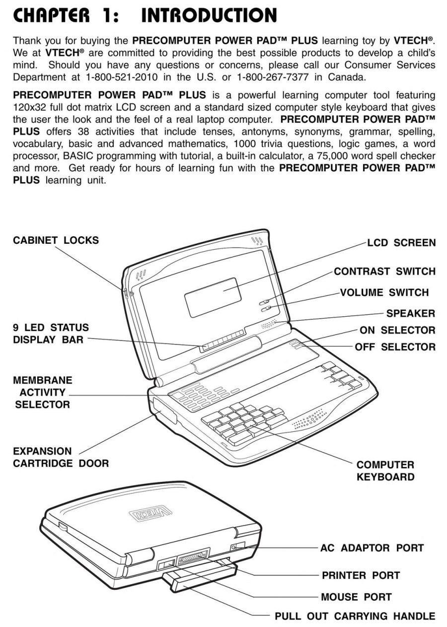 See the old VTech PreComputer 1000 from the 1980s - Click Americana