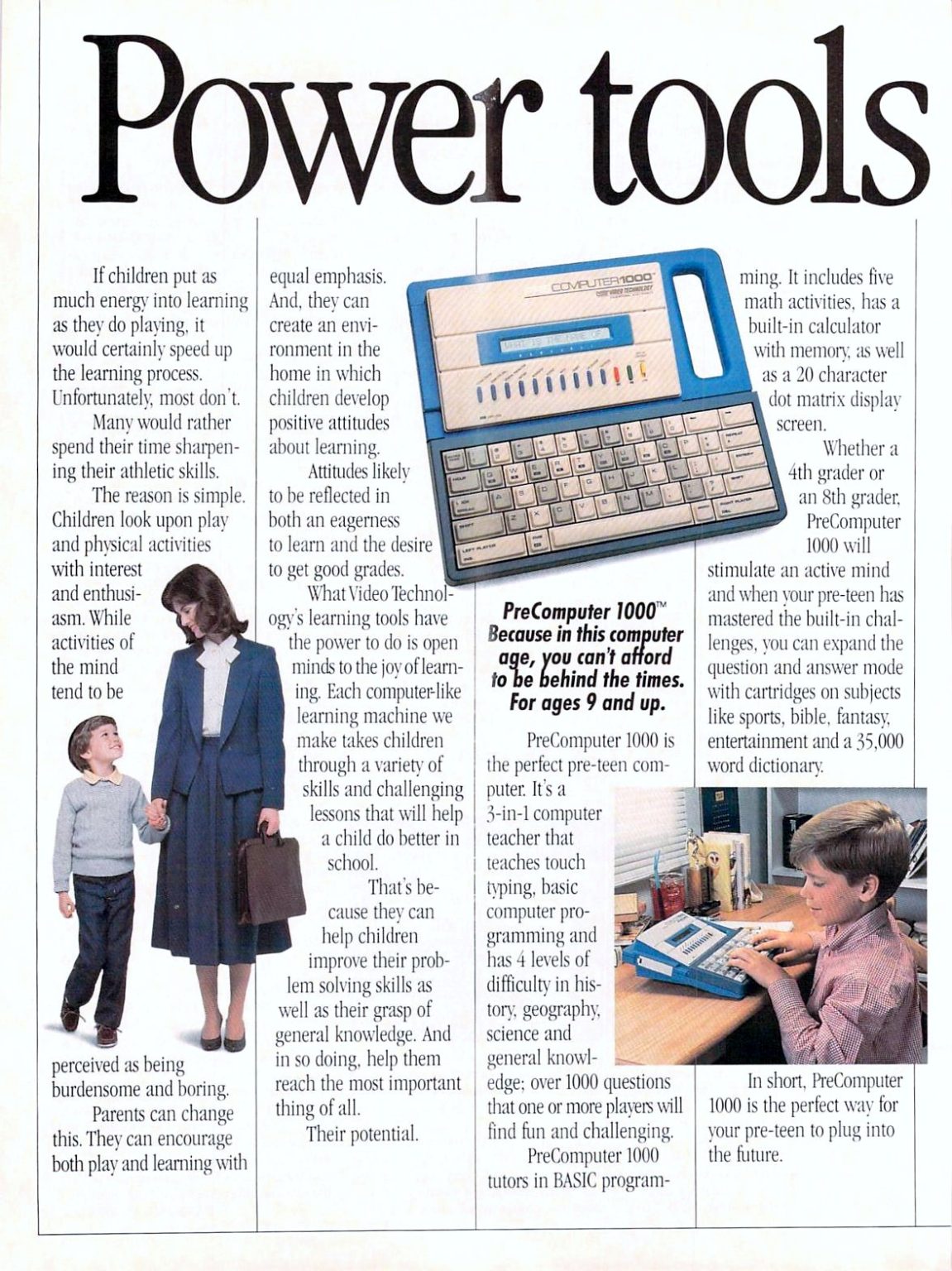 See the old VTech PreComputer 1000 from the 1980s - Click Americana