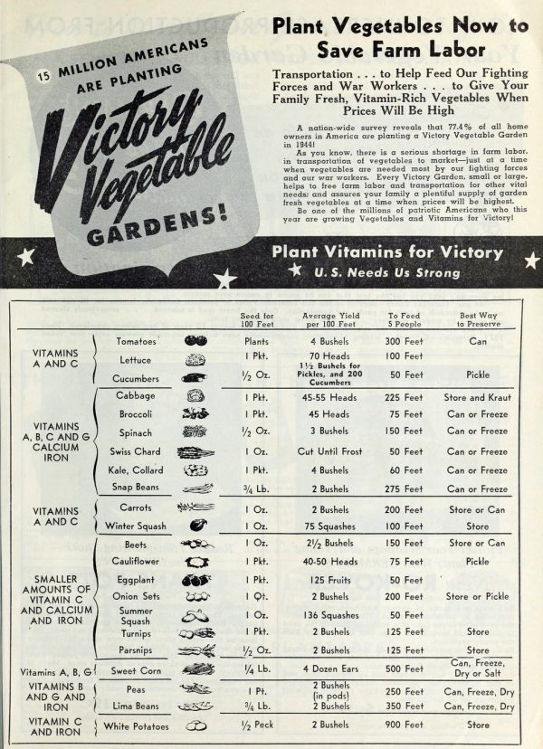 WWII Victory gardens from the 1940s: How people planted them, and how ...