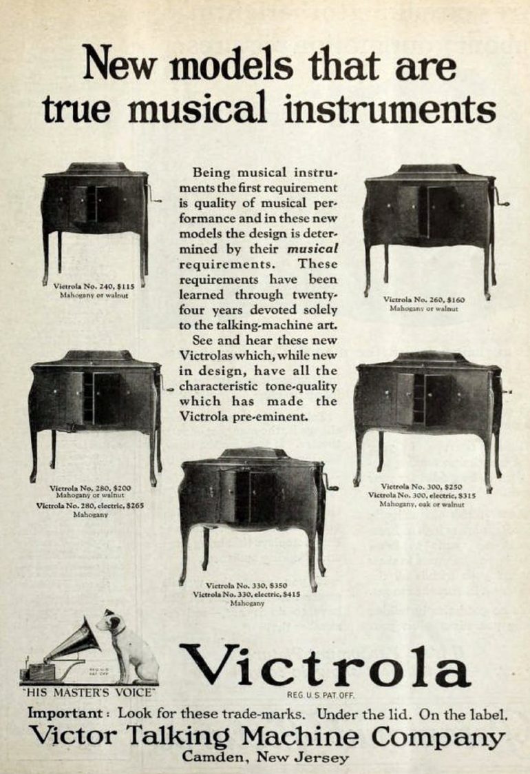 V is for Victrola record players: The history of the famous gramophones ...