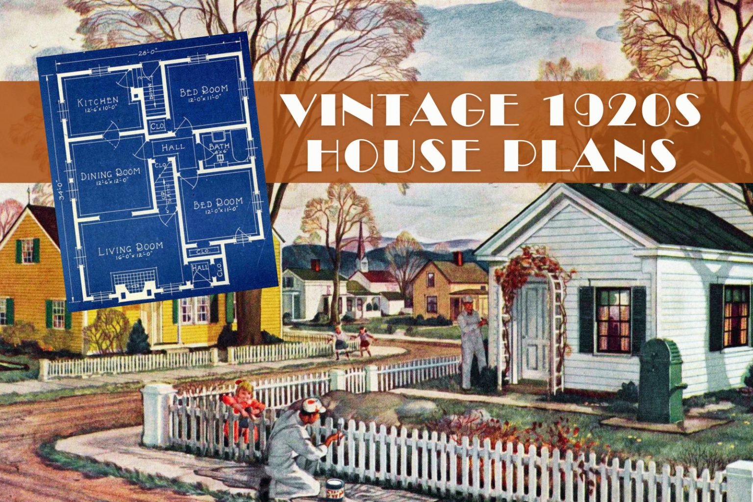 1920s house plans: 74 charming vintage designs that shaped American ...