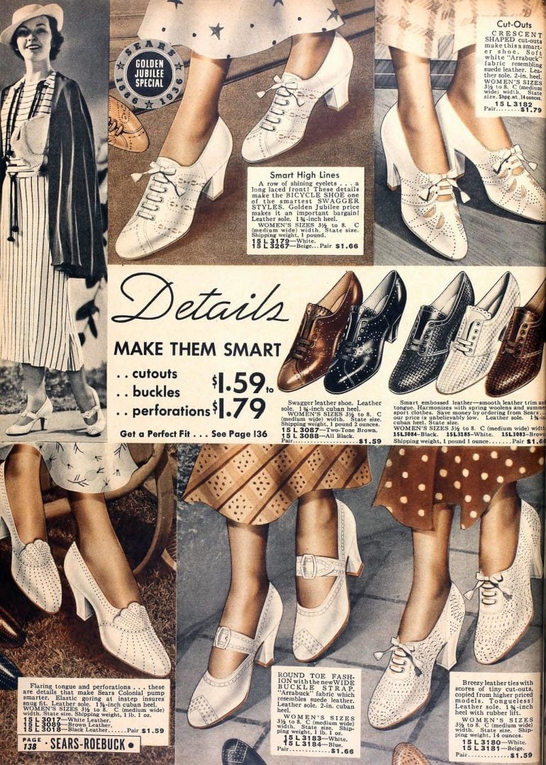 1930s shoes for women: 100 vintage styles - Click Americana