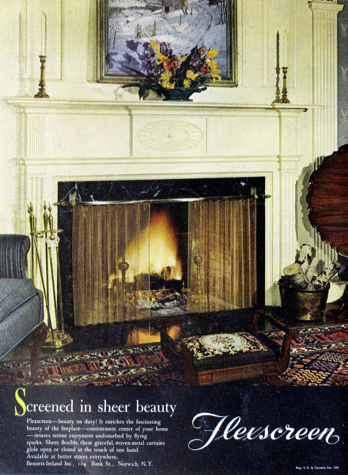 30 fantastic & timeless vintage fireplaces from the first half of the ...