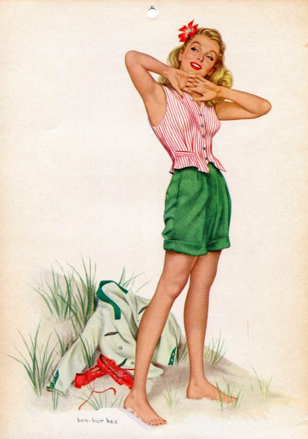 See vintage calendar girls & pin-ups from the '40s & '50s - plus meet artist Gil Elvgren - Click ...